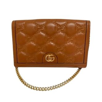 Gucci Sac Bandouli&egrave;re en Cuir Pre-owned - Femme - Pre-owned - Brun - Taille: ONE Size