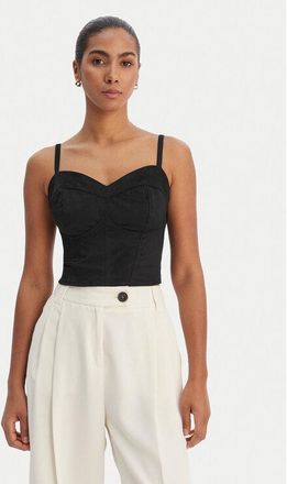Guess Top W6RH03 WJ472 Schwarz Slim Fit