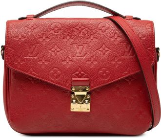 Louis Vuitton Hobo Bags - Monogram Empreinte Pochette Metis - Gr. unisize - in Rot - f&uuml;r Damen