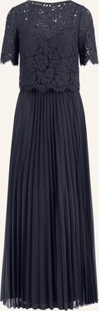 Apart Abendkleid Mit Spitzenjacke blau