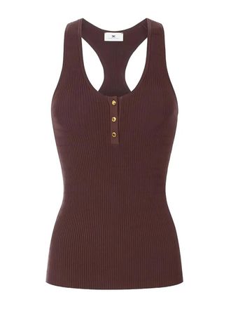 Elisabetta Franchi Top - Marron