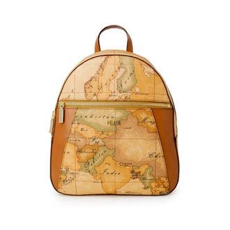 Alviero Martini 1A Classe Sac &agrave; Dos avec Garniture en Cuir pour Femmes - Femme - Sacs - Beige - Taille: ONE Size
