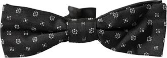 Dolce & Gabbana Homme, Accessoires, Gris, Taille: ONE Size Papillon en soie r&eacute;glable Fantaisie Soie Dolce & Gabbana