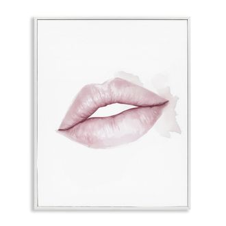 Stupell Industries Rosa Lippen, Aquarell, gerahmt, Giclée-Kunst, Design von Christine Simpson Art, 50,8 x 40,6 cm