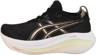 Asics Femme Gel-Nimbus 27 Sneaker, Black/Breeze, 43.5 EU