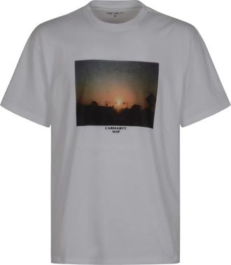 Carhartt Work in Progress S/S Warm Views T-Shirt - - Tops - Herren - Wei&szlig; - XL