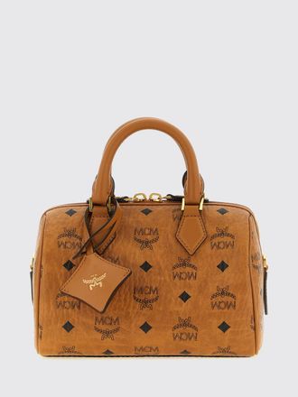 MCM Ella Mini-Handtasche aus beschichteter Baumwolle mit Logo-Print und Doppelgriff