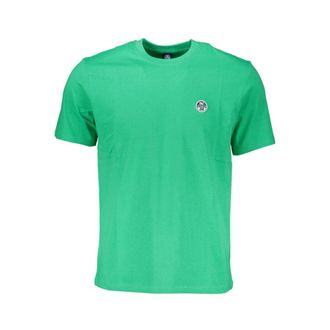 North Sails Gr&uuml;nes Baumwoll-T-Shirt mit Logo - - Tops - Herren - Gr&uuml;n - M