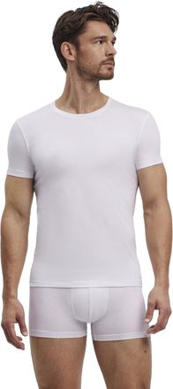 Falke Herren Unterwäsche Daily Comfort Multipack Round Neck M S/s Ts Baumwolle atmungsaktiv 2 Stück, Weiß White 2000, 3XL