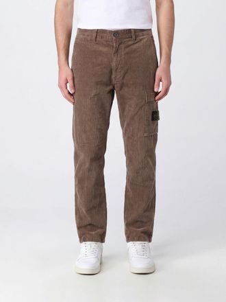 Stone Island Slim-Fit-Chinohose aus Cord mit Compass-Logo-Patch