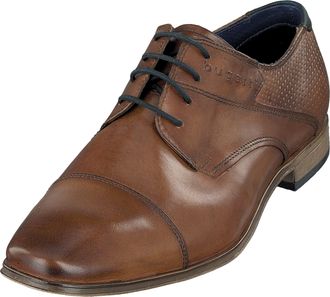 Bugatti man Herren sportliche Schnürer, Männer Schnürhalbschuhe,lace-up Shoes,Low-tie,Schnuerschuhe,Schnuerer,Schnuerung,Cognac (6300),45 EU/EU UK