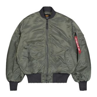 Alpha Industries Homme, Vestes, Vert, Taille: XL Ma-1 Distressed Bomber Jacket