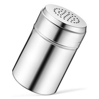 Cabilock Edelstahl Gew&uuml;rzstreuer in Gro&szlig;er Gr&ouml;&szlig;e Mit Dosierl&ouml;chern Und Schraubdeckel Salz Und Pfefferbeh&auml;lter F&uuml;r K&uuml;che Und Gastronomie