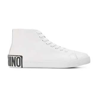 Moschino Vulc 25 Logo Mid-Top Sneakers - - Shoes - Herren - Wei&szlig; - 44 EU
