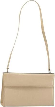Ferragamo Sac port&eacute; &eacute;paule Pre-owned - Femme - Pre-owned - Beige - Taille: ONE Size