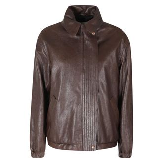 Magda Butrym Oversize Lederjacke - - Jackets - Damen - Braun - 2XS