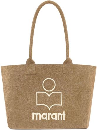 Isabel Marant sac cabas Yenky &agrave; fermeture zipp&eacute;e - Tons neutres