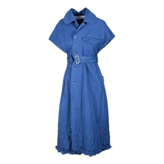 Comme Des Gar&ccedil;ons Abito-gile in cotone - - Dresses - Damen - Blau - S