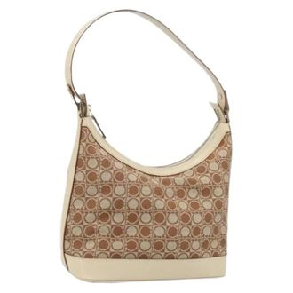 Ferragamo Pre-owned Canvas Schultertasche - - Pre-owned - Damen - Braun - ONE SIZE
