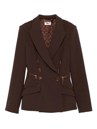 Elisabetta Franchi veste à boutonnière croisée - Marron
