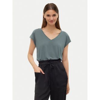Vero Moda T-Shirt Filli 10247666 Gr&uuml;n Relaxed Fit
