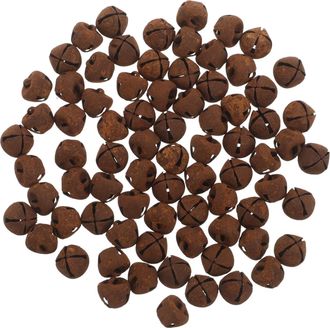 Amosfun Vintage Weihnachtsglocken Aus Rostigem Eisen 1 cm 0.39 Zoll Metall Weihnachtsdeko F&uuml;R Ferienhaus Dekoration Und Basteln H&auml;Ngende Glocken Rustikale Gl&ouml;