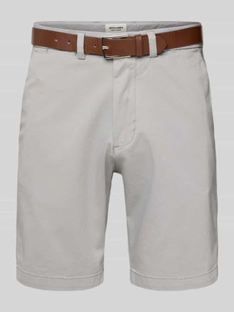 Jack & Jones Regular Fit Chino-Shorts mit G&uuml;rtel Modell MARCO FRANCO