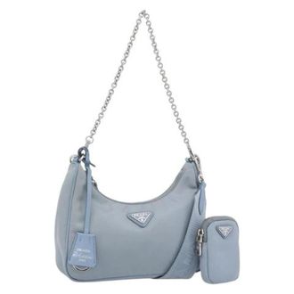 Prada Sac bandouli&egrave;re vintage en cuir pr&eacute;-poss&eacute;d&eacute; - Femme - Pre-owned - Bleu - Taille: ONE Size
