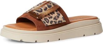 Tamaris Femme Damen 1-27234-44 Mules, Cognac/L&eacute;opard, 38 EU