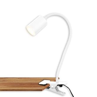 Briloner Lampe de bureau avec interrupteur &agrave; fil, couleur de lumi&egrave;re blanc chaud, orientable, fiche, lampe de lecture, lampe &agrave; pince, lampe de chevet, lampe de