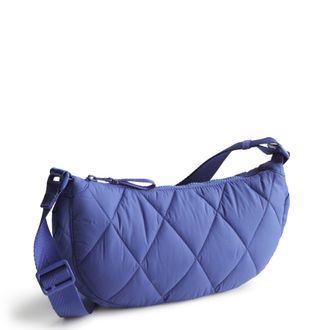 Vera Bradley Damen Springbrook Crossbody Featherweight Sling Bag, Tiefes Ultramarin