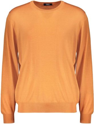 Fedeli Homme, Pulls, Orange, Taille: 2XL Pull ras du cou