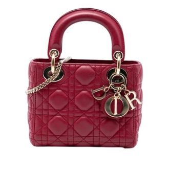 Dior Mini sac Lady Pre-owned - Femme - Pre-owned - Rouge - Taille: ONE Size