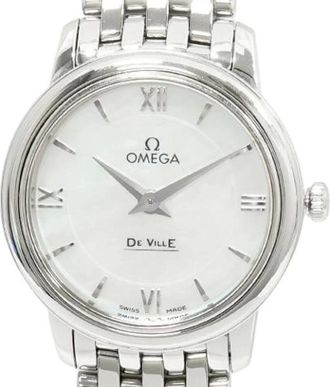 Omega Montre De Ville Prestige en Acier Inoxydable Pre-owned - Femme - Pre-owned - Blanc - Taille: ONE Size