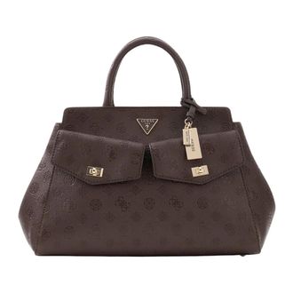 Guess Blake Large Satchel - - Bags - Damen - Braun - ONE SIZE