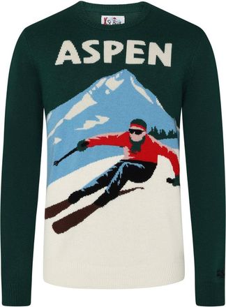 MC2 Saint Barth Rundhalspullover aus einem Wolle-Kaschmir-Mix mit Aspen-Motiv in
