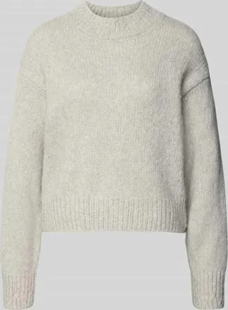 Marc Cain Pullover aus Wolle Alpaka mit Rippb&uuml;ndchen