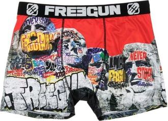 Freegun Boxer Rouge/Noir à ImprimésHomme Vib