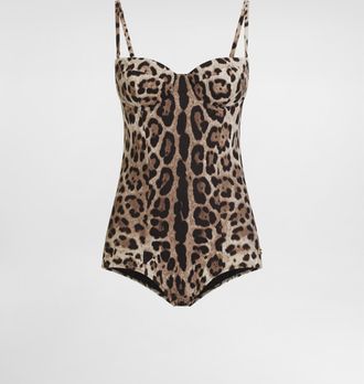 Dolce & Gabbana Der An Den Seiten Drapierte Badeanzug Aus Hochwertigem Sensitive-material Mit Stylishem Leoprint Sorgt F&uuml;r Einen Au&szlig;ergew&ouml;hnlich Sinnlichen Look: - Fr