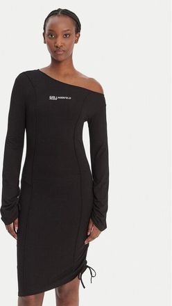 Karl Lagerfeld Kleid f&uuml;r den Alltag B1W13045 Schwarz Slim Fit