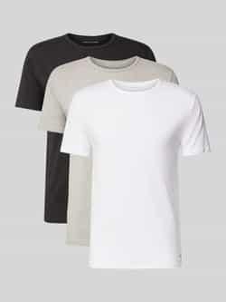 Tommy Hilfiger Slim Fit T-Shirt Set aus Baumwoll-Mix im 3er-Pack