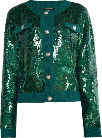 Faina Pailletten Damen Smaragdgr&uuml;n