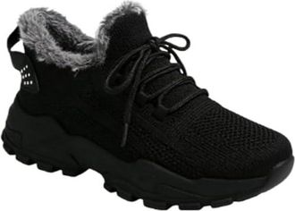 Generic Bottes de neige d&eacute;contract&eacute;es avec doublure en polaire chaude pour femme - Pour lautomne et lhiver - Baskets confortables pour lext&eacute;rieur et lint&eacute;rieu