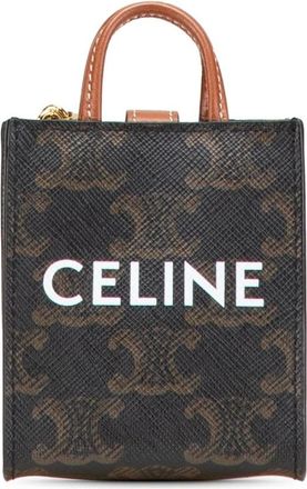 Celine Pre-owned Mini Vertical Cabas Tote - Femme - Pre-owned - Brun - Taille: ONE Size