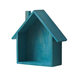 Generico House Shaped Box, 25 x 8 x 24 cm, rustikale h&ouml;lzerne Wandaufbewahrung, multifunktionales Design f&uuml;r das Bauernhaus, Heimschild, kleines Nursery-Schild