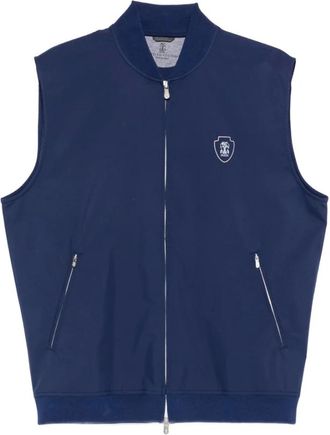 Brunello Cucinelli Homme, Vestes, Bleu, Taille: 2XL Sweater Mb4229083T C010