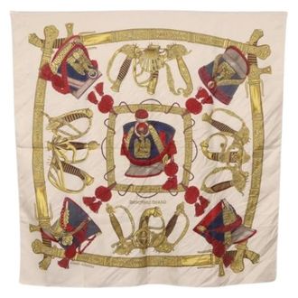 Herm&egrave;s Pre-owned Vintage Silk Scarf - - Pre-owned - Damen - Beige - ONE SIZE