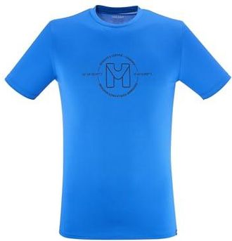 Millet T-Shirt Homme Randonn&eacute;e Respirant S&eacute;chage Rapide (FR/ES, Alpha/Lettres, TG, Taille Normale, Taille Normale, Bleu)