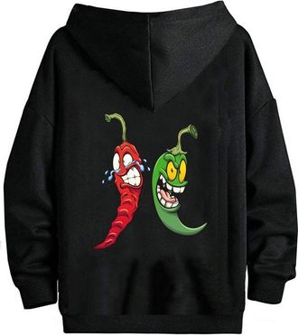 rmk Kapuzenpullover Herren Pullover Hoodie mit Kapuze Pulli mit Taschen Peperoni mit lizenziertem Print