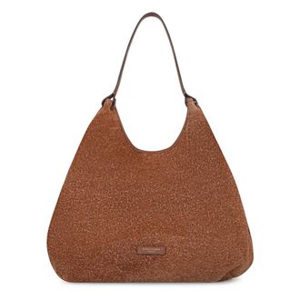 Gianni Chiarini Femme, Sacs, Beige, Taille: ONE Size Dua Suede Handbag